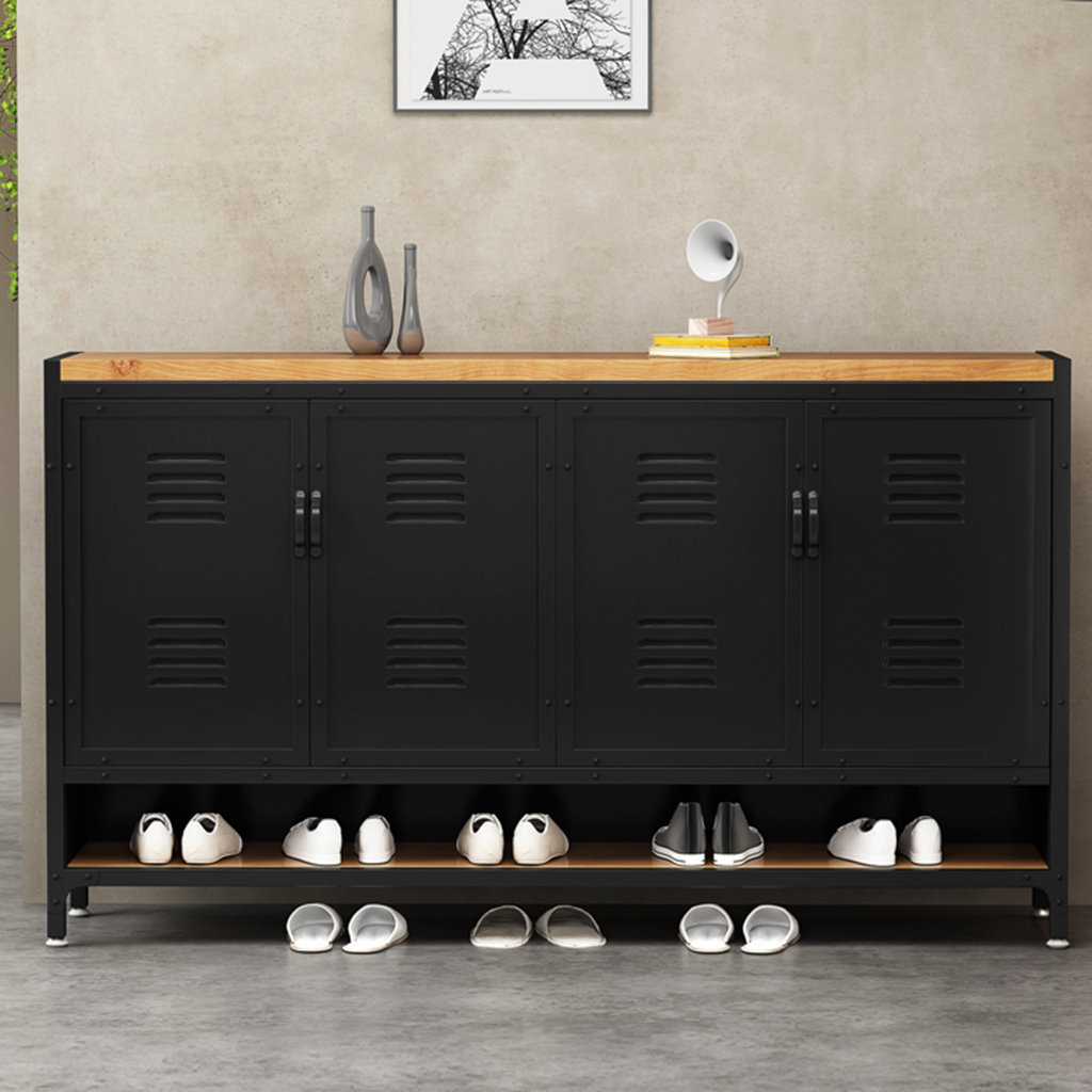 DICIXA Vintage industrial style iron shoe cabinet locker - Wayfair Canada