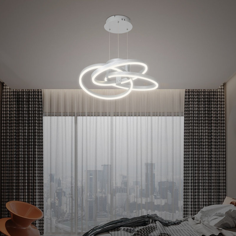 Mercer41 Beacan Dimmable LED Geometric Chandelier | Wayfair