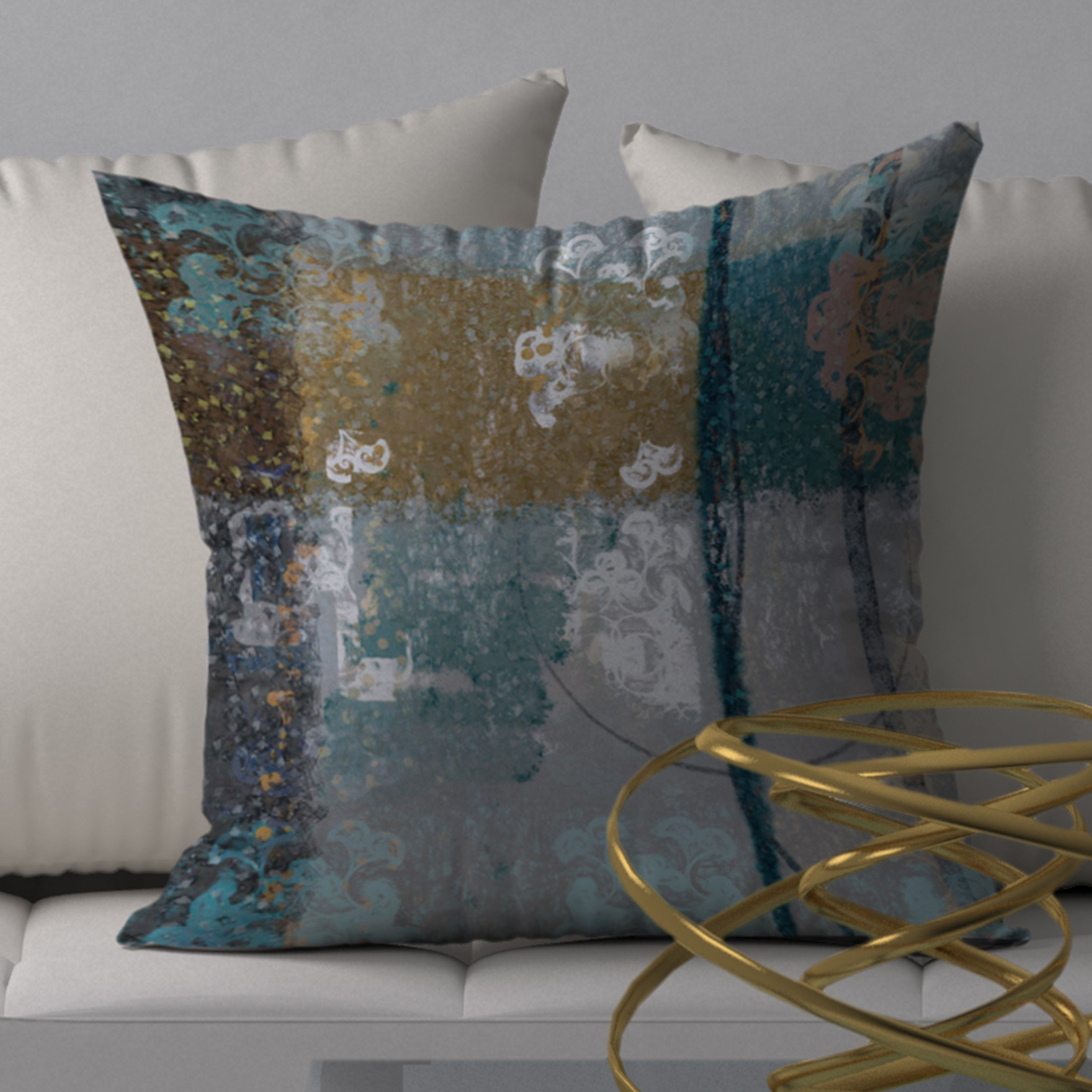 LeRoi Products Prime Brilliant Decorative Square Pillow Cover & Insert ...