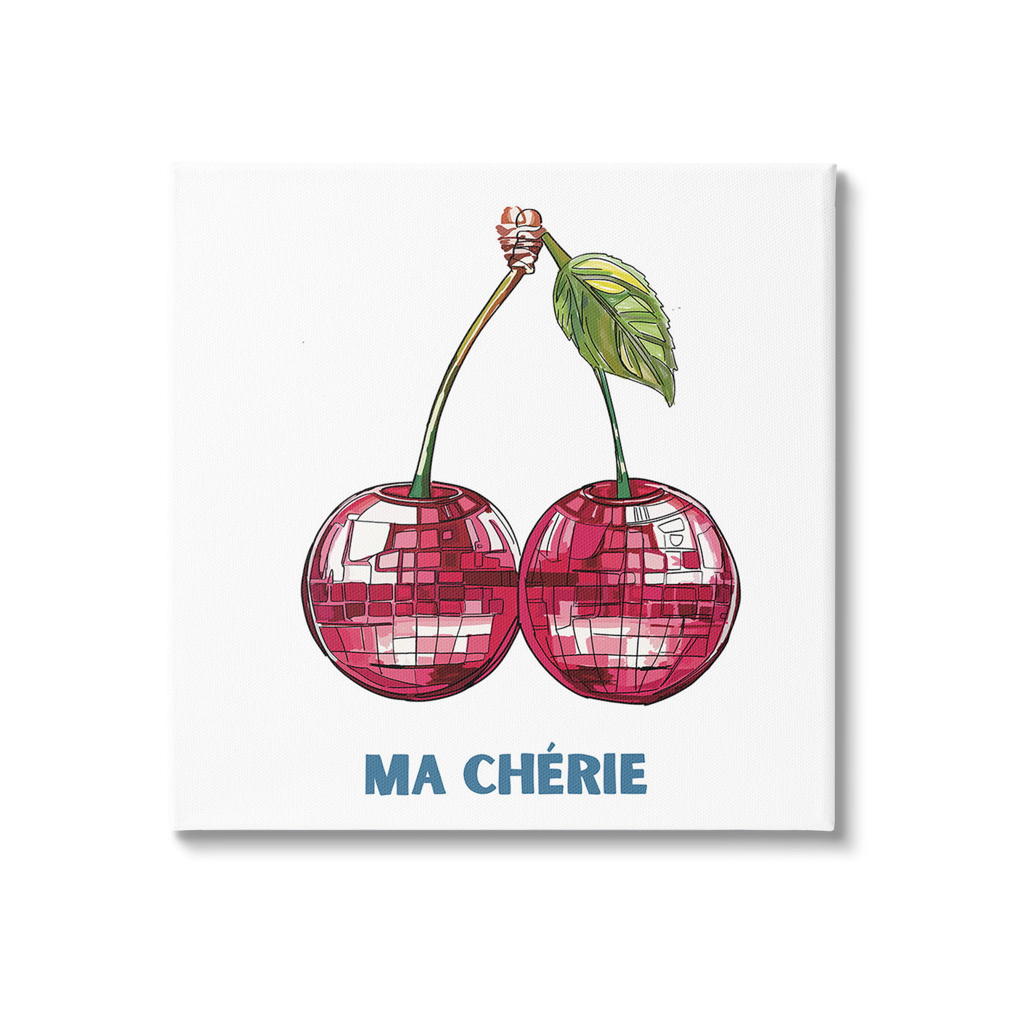 Trinx Ma Cherie Cherries Canvas Wall Art Design By Amelia Noyes | Wayfair