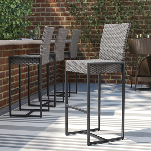 Outdoor Bar Height Patio Bar Stools You'll Love | Wayfair