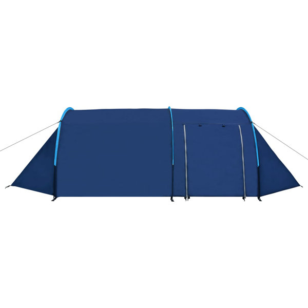 AOQJ Waterproof Camping Tent 4 Persons Navy Blue/Light Blue | Wayfair