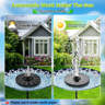 Arlmont & Co. Solar Fountain 2026 Upgrade, Solar-Powered Bird Bath ...