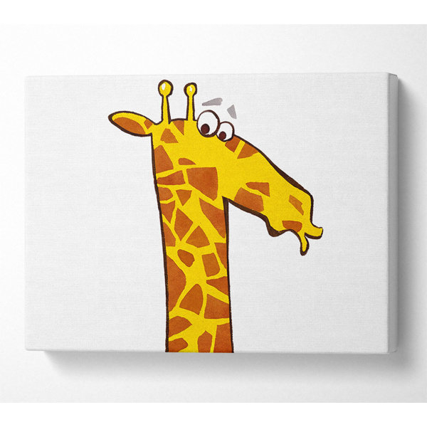 World Menagerie Funny Confused Zebra White - Wrapped Canvas Art Prints ...