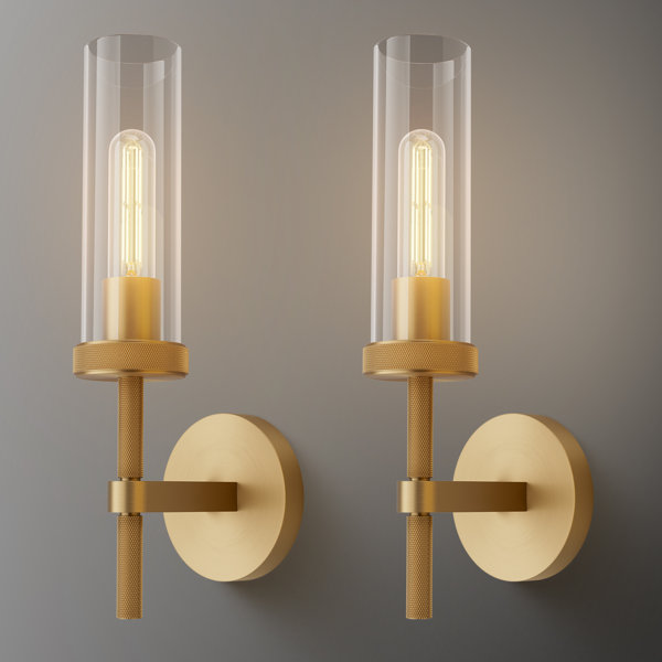Longshore Tides Twining Exquisite Threaded Wall Sconces, Dimmable ...