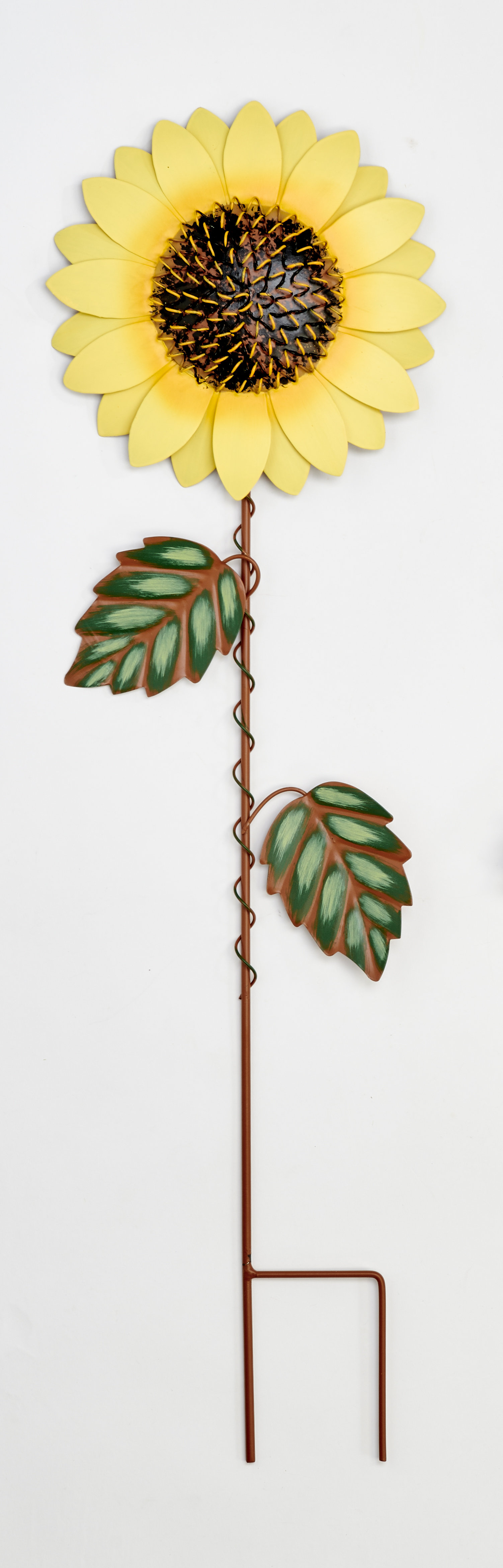 Gracie Oaks Metal Wobbly Sunflower Garden Stake | Wayfair