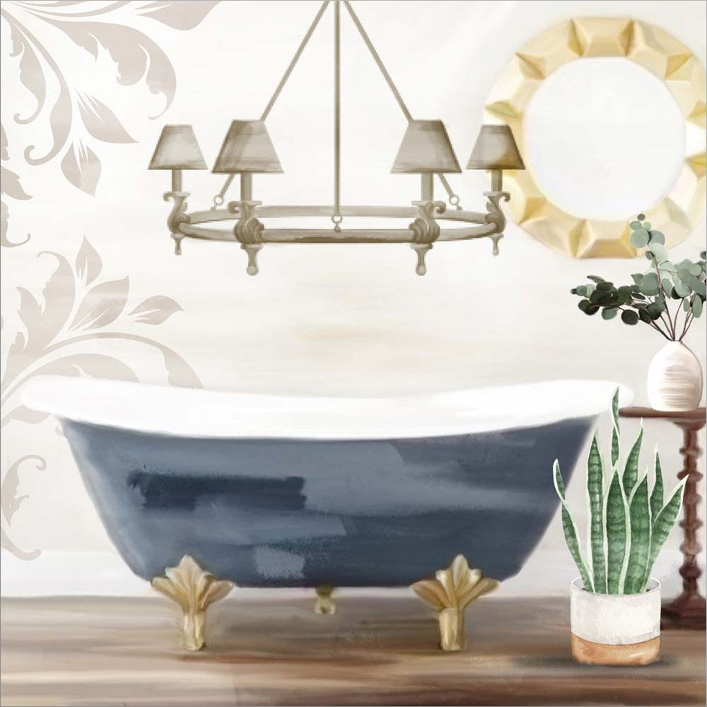 Winston Porter Bath 1 by Kimberly Allen - Unframed Painting on Canvas ...