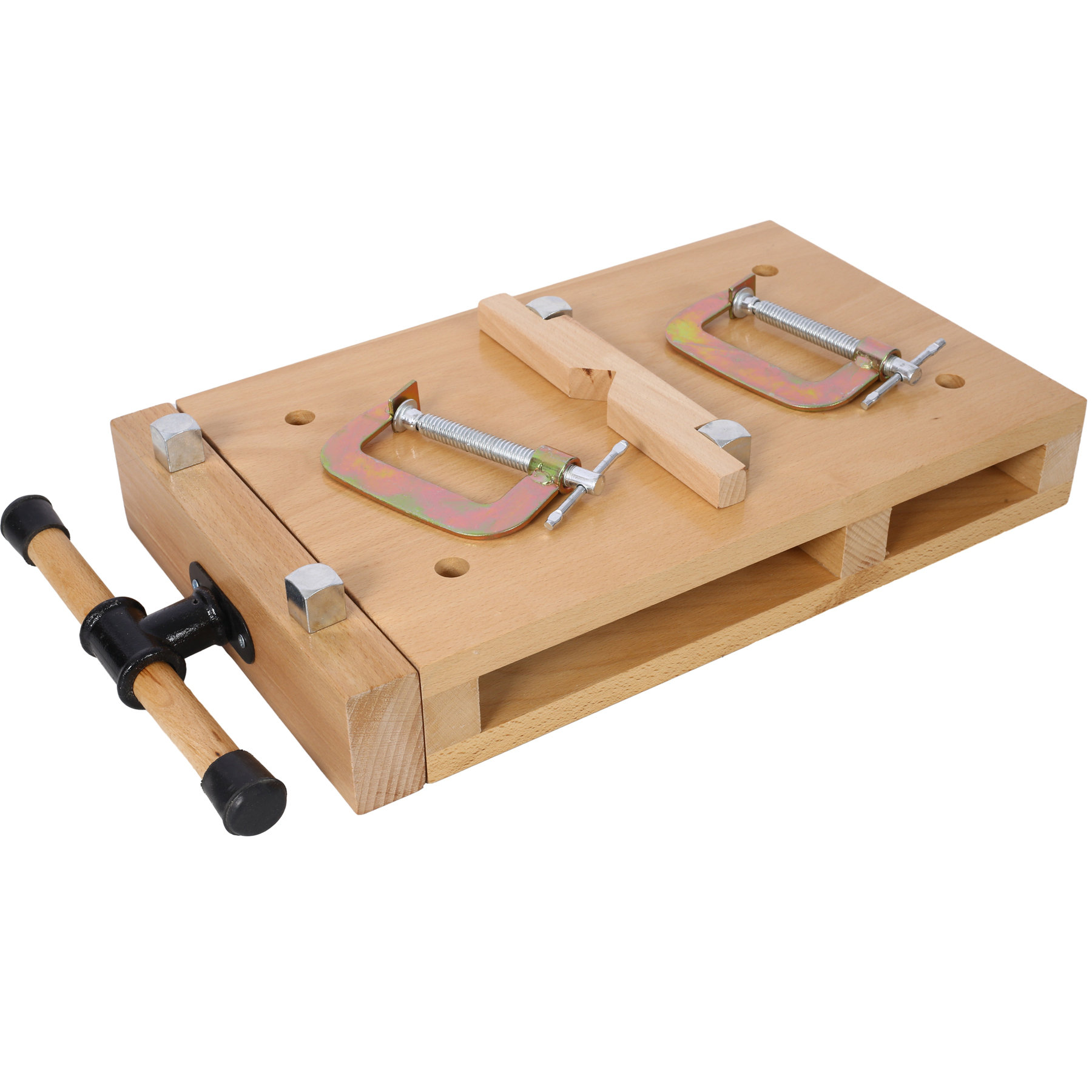 17 Stories Woodworking Bench Vise Portable Hard Wood Workbench with 2 G ...