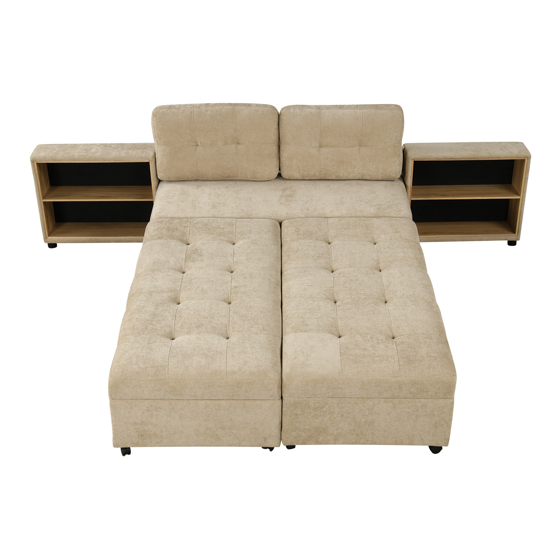 Hokku Designs 121.2" Versatile Sofa Bed Modular Sofa | Wayfair