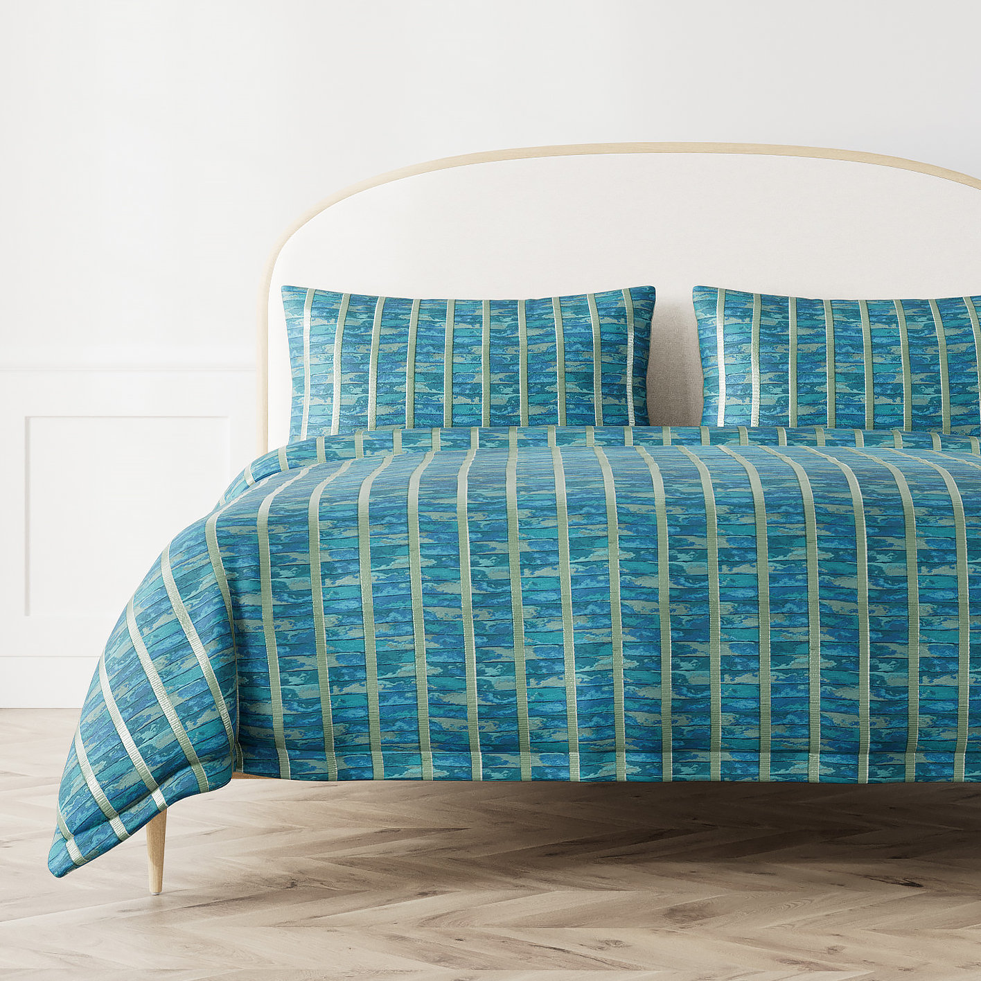 Ann Gish The Met x Ann Gish Egyptian Faience Duvet Cover | Perigold
