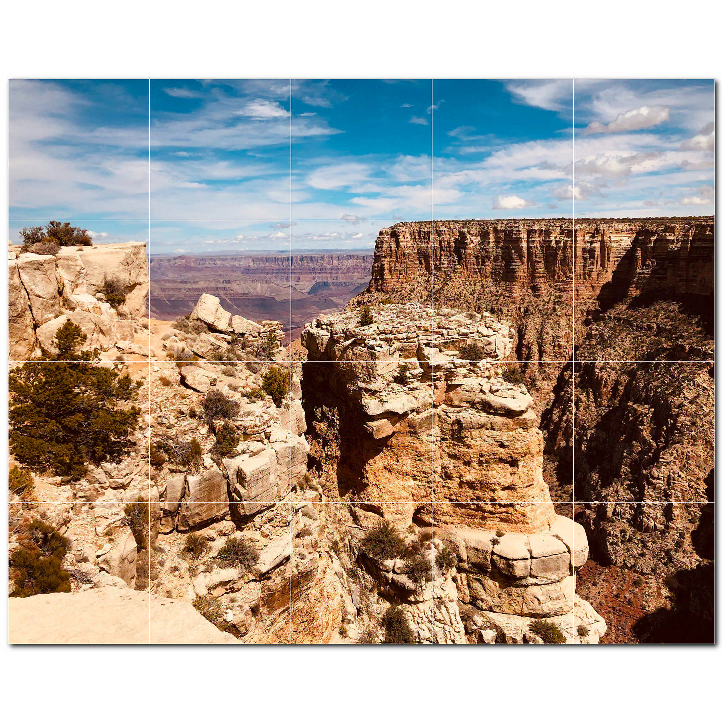 Picture-Tiles.com Canyon Photo 8'' x 8'' Satin Ceramic Decorative Mural ...