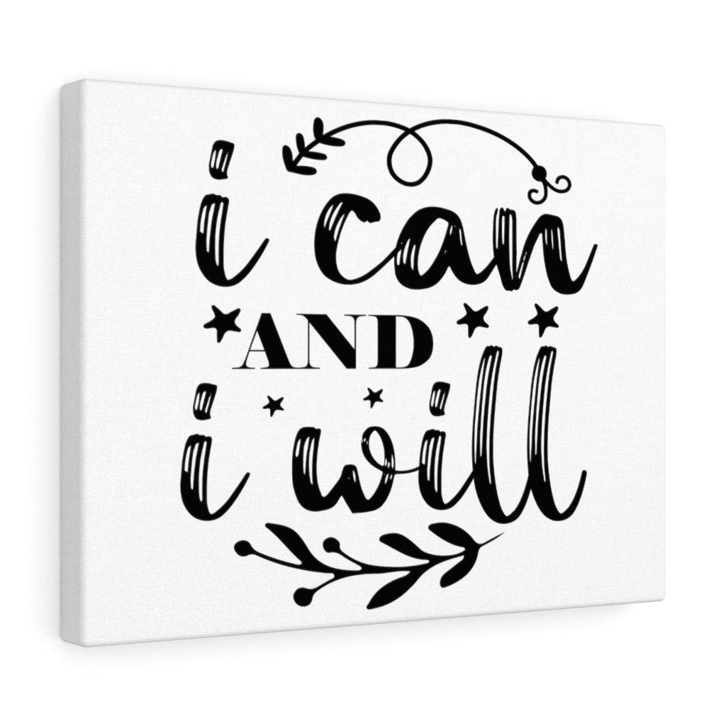 Trinx Inspirational Quote Canvas I Can And I Will Wall Art Motivational ...