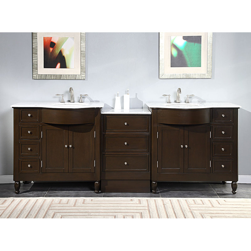 Darby Home Co Davian 95" Double Bathroom Vanity Set & Reviews | Wayfair