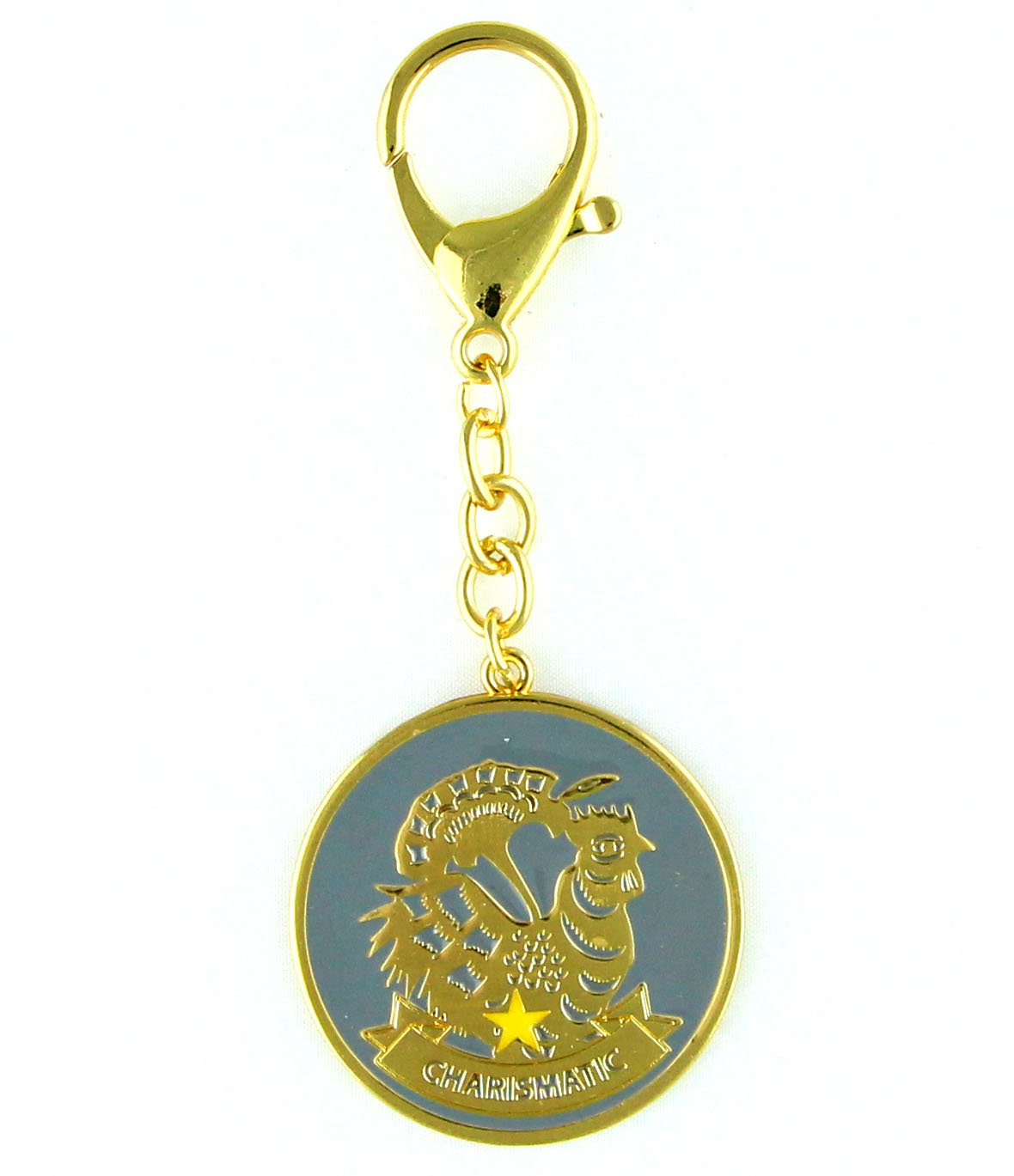 Feng Shui Import 2'' W Gold/Blue Key Chain - Wayfair Canada