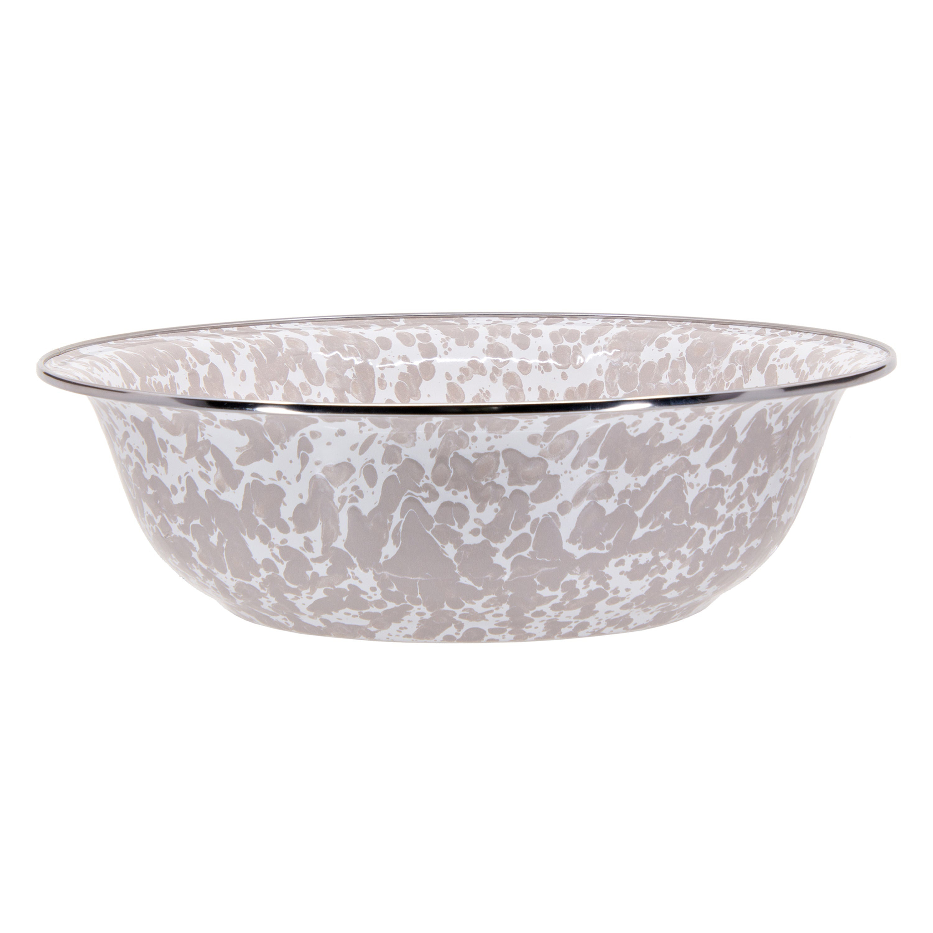 Golden Rabbit Taupe Swirl Serving Bowl | Wayfair