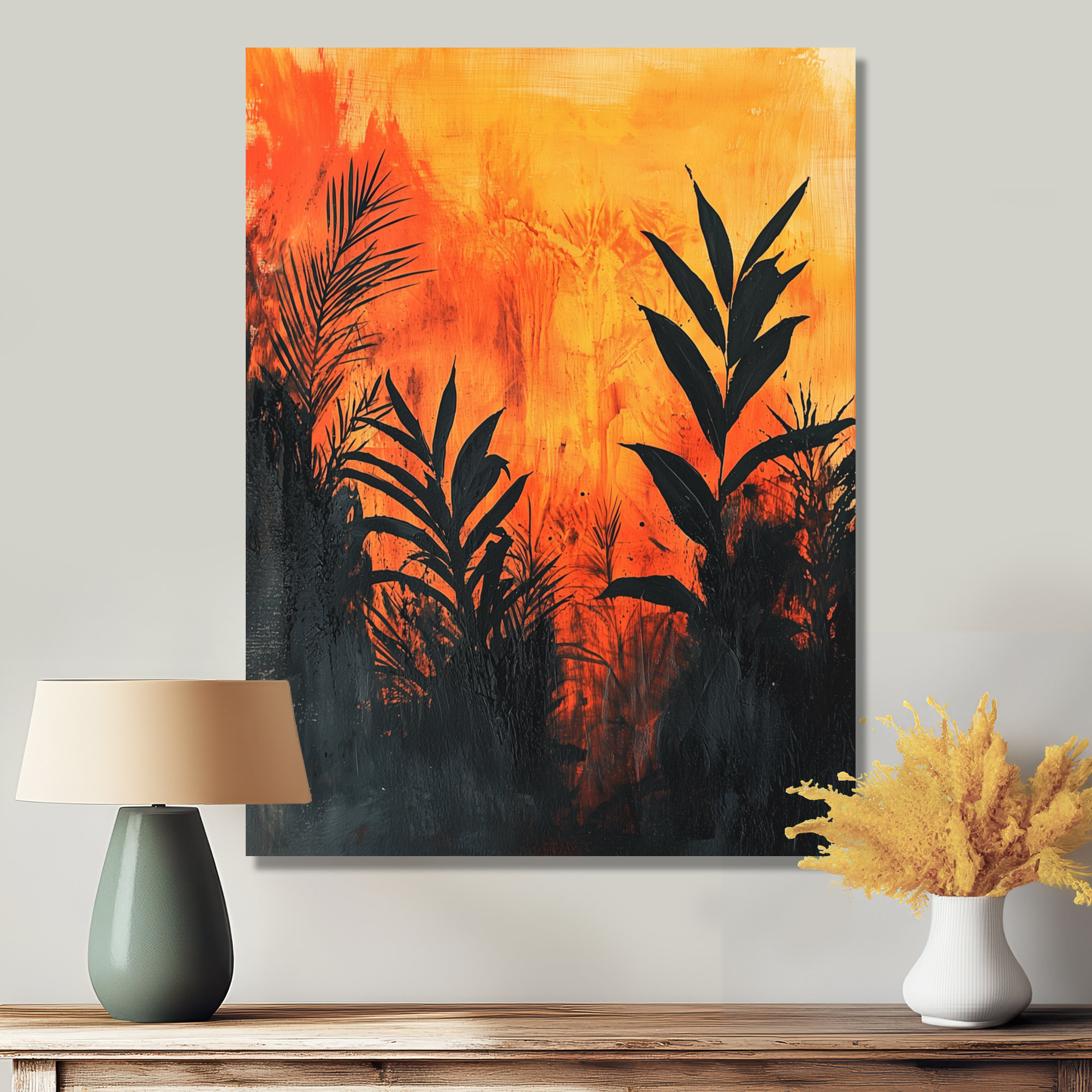 Winston Porter Georgeson - Floral Wall Art Living Room | Wayfair