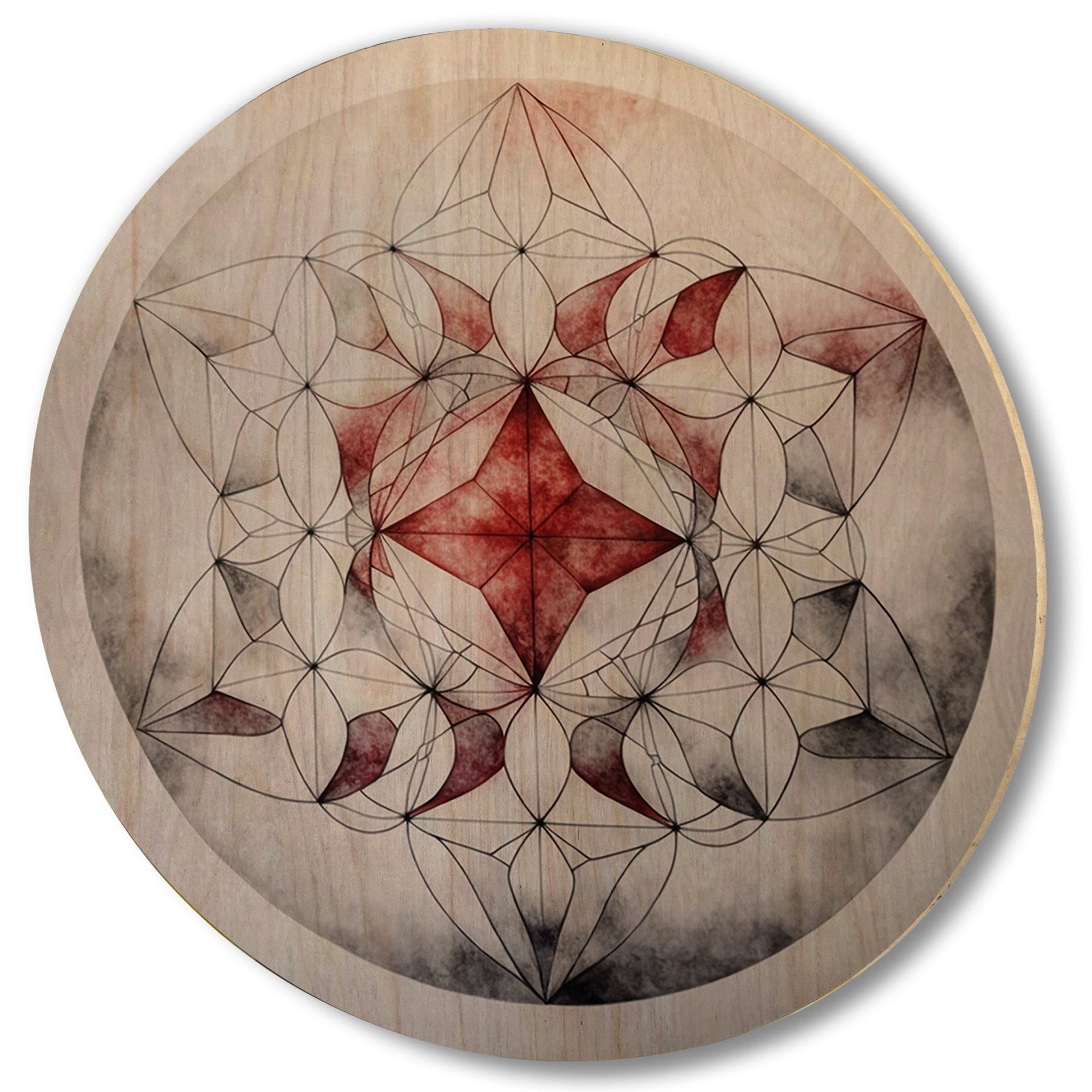 Bungalow Rose Sacred Geometry in Vintage Colour Tones IV - Print on ...