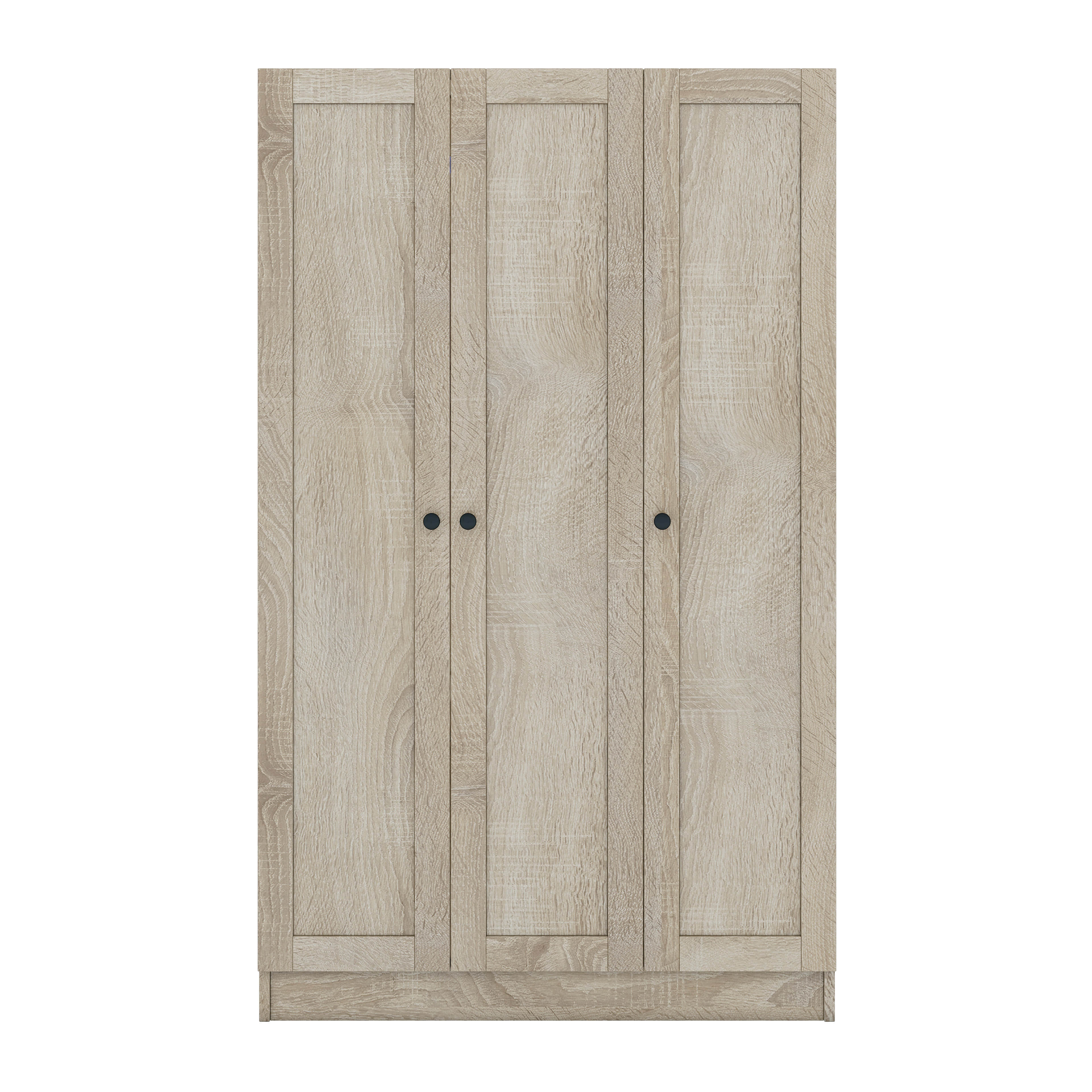 Latitude Run® 3-Door Shutter Wardrobe With Shelves | Wayfair