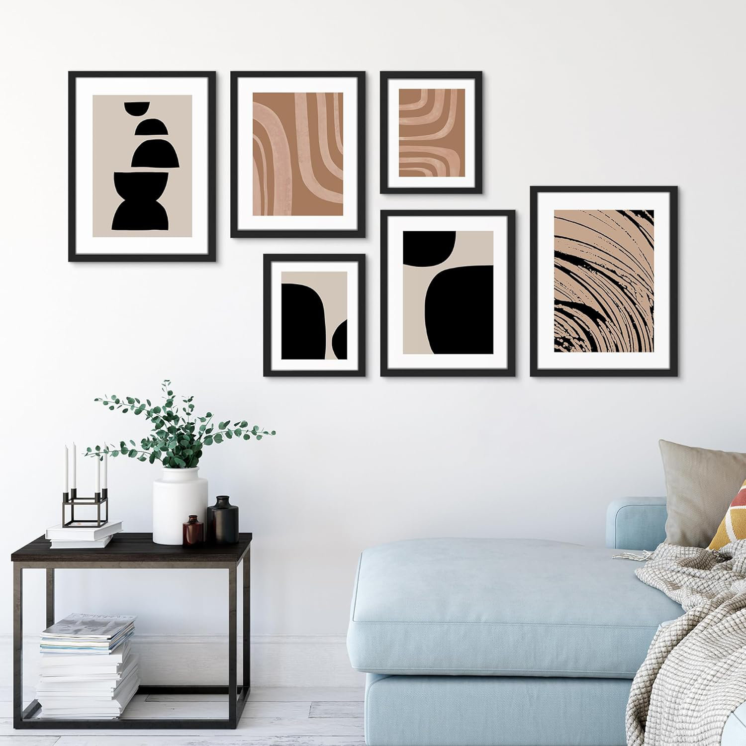 SIGNLEADER Collage Mid-Century Polygons and Colour Blocks Abstract ...