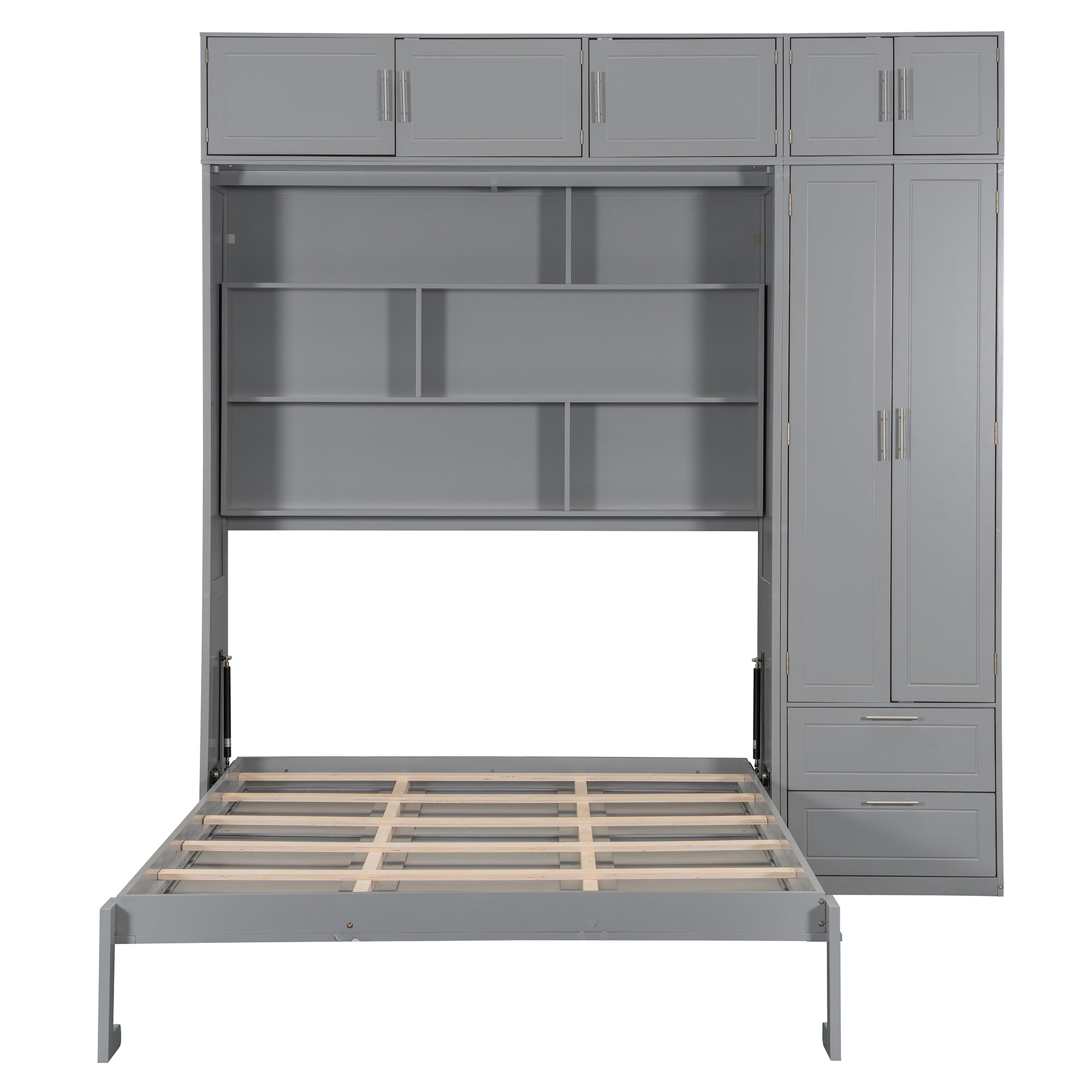 Orren Ellis Space-saving Multi-function Murphy Bed Plywood+mdf Modern ...