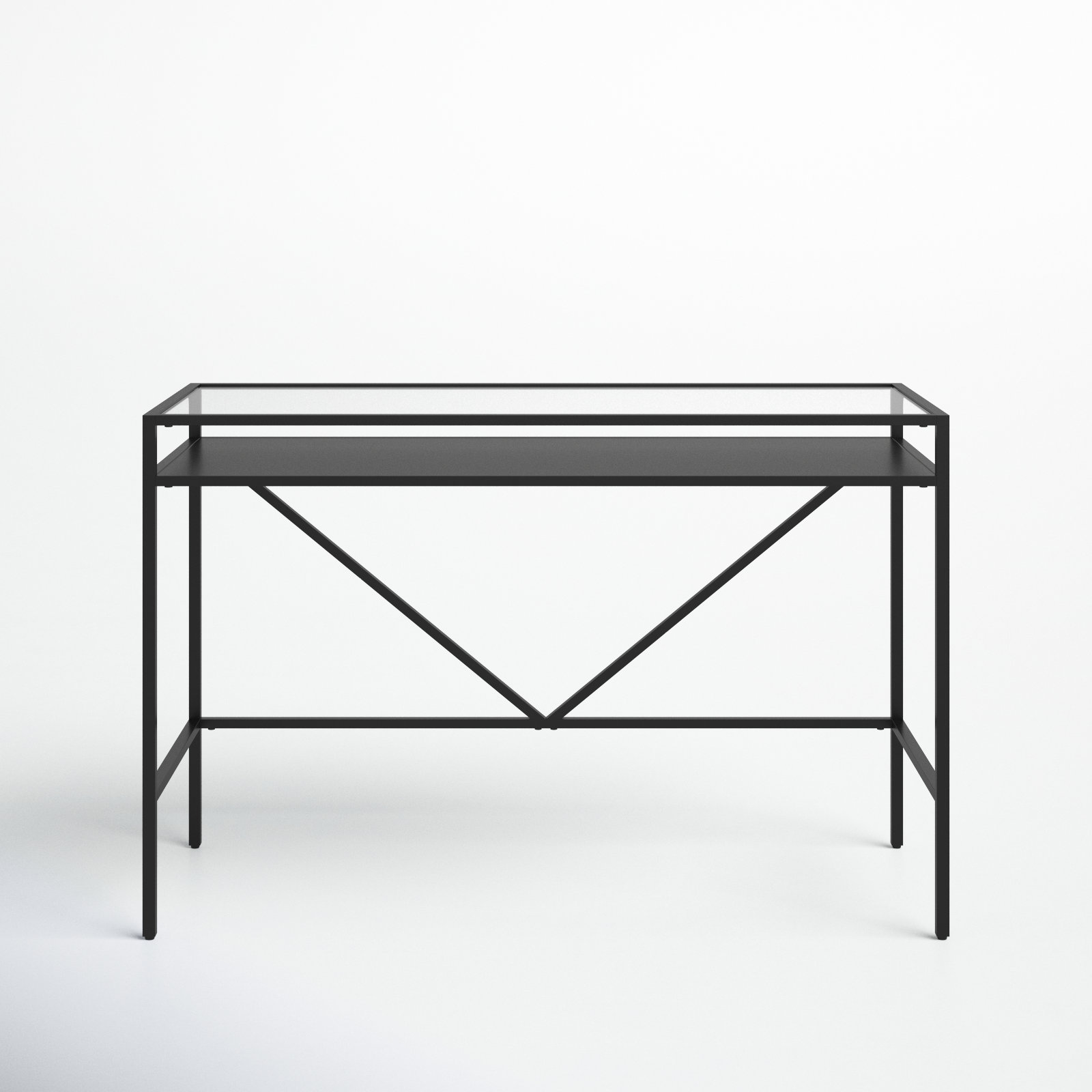 AllModern Duran Glass Desk & Reviews | Wayfair