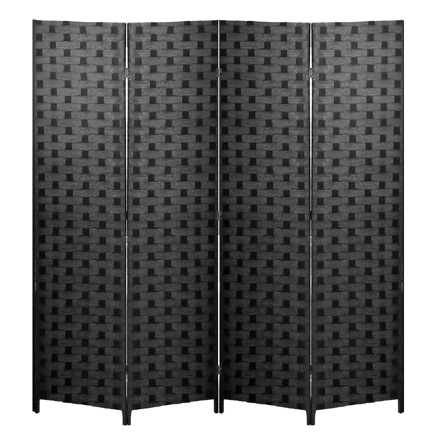 Fashion Finesse Room Divider 6FT Wall Divider Wood Screen 4 Panels Wood ...