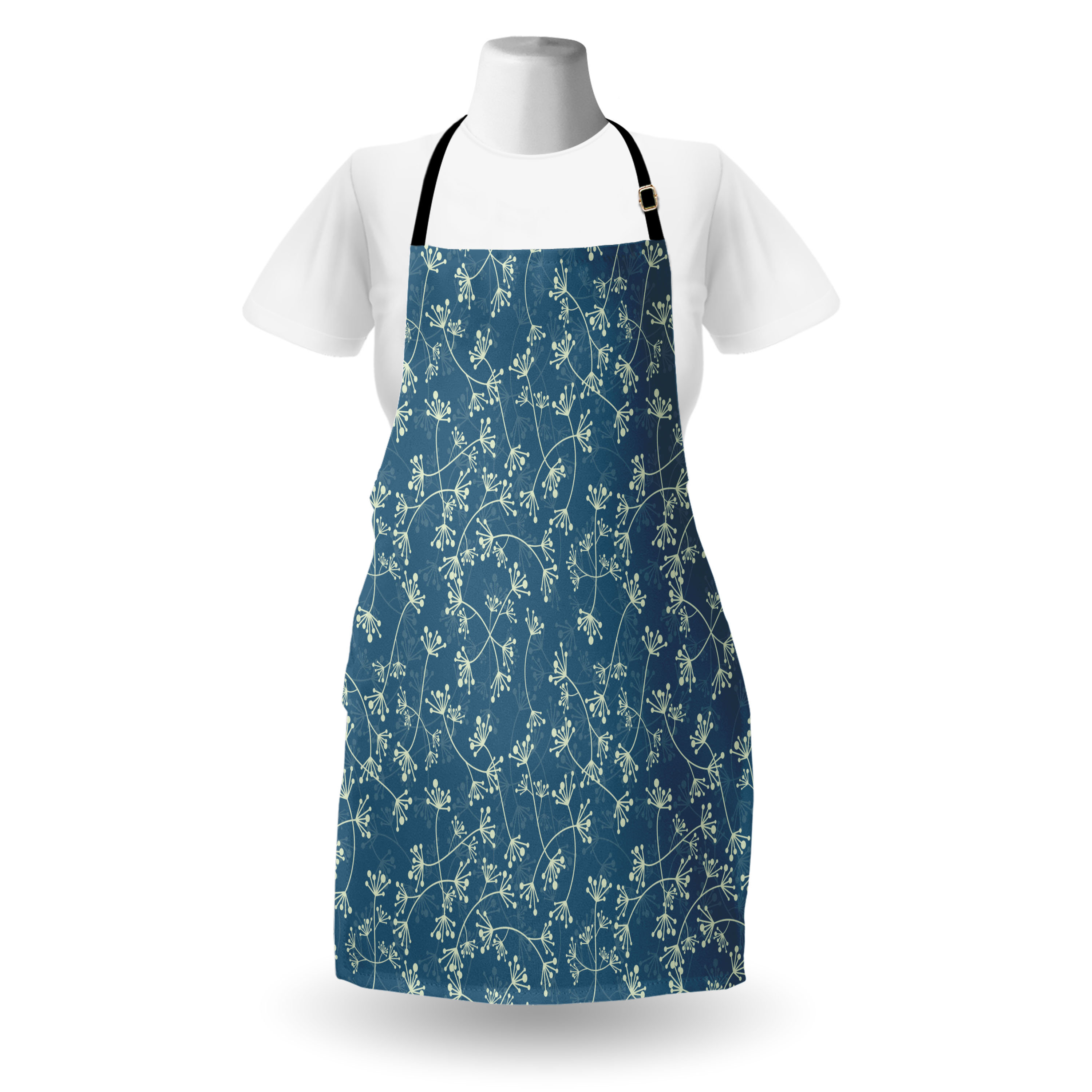 East Urban Home Floral Apron, Cooking Gardening, Adult Size, Pale Green ...