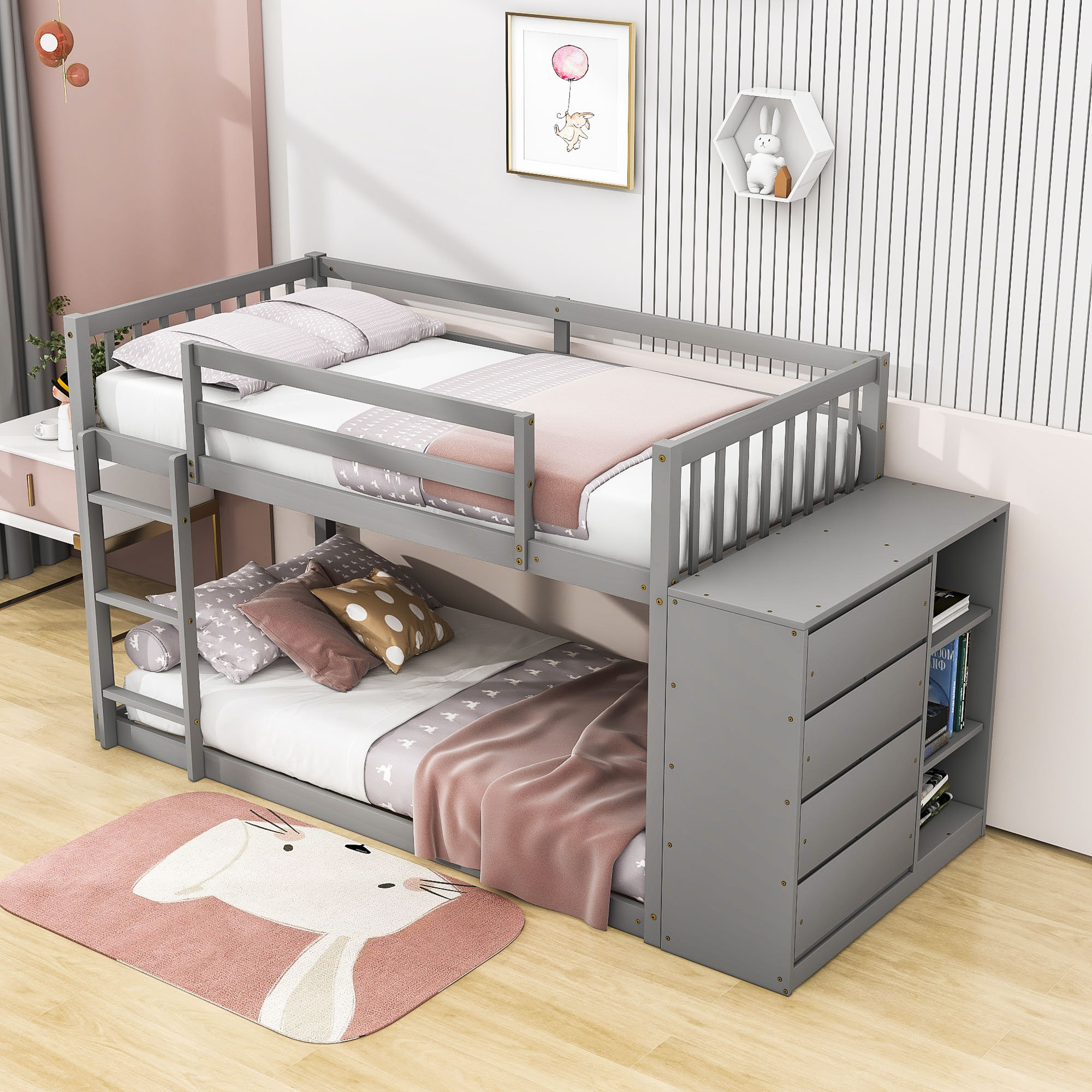 Harriet Bee Farschid 4 - Drawer Standard Bunk Bed by Harriet Bee | Wayfair