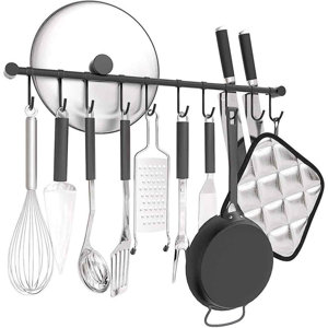 Mercer41 Stainless Steel Round Wall Mounted Pot Rack | Wayfair