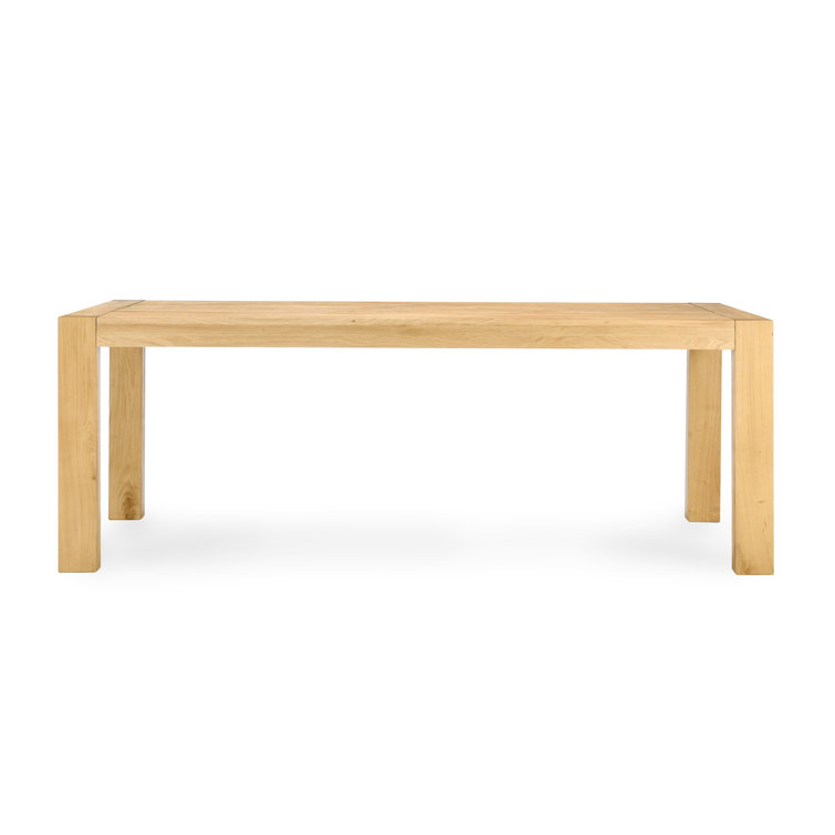 AllModern Block 84" Solid Wood Dining Table & Reviews | Wayfair