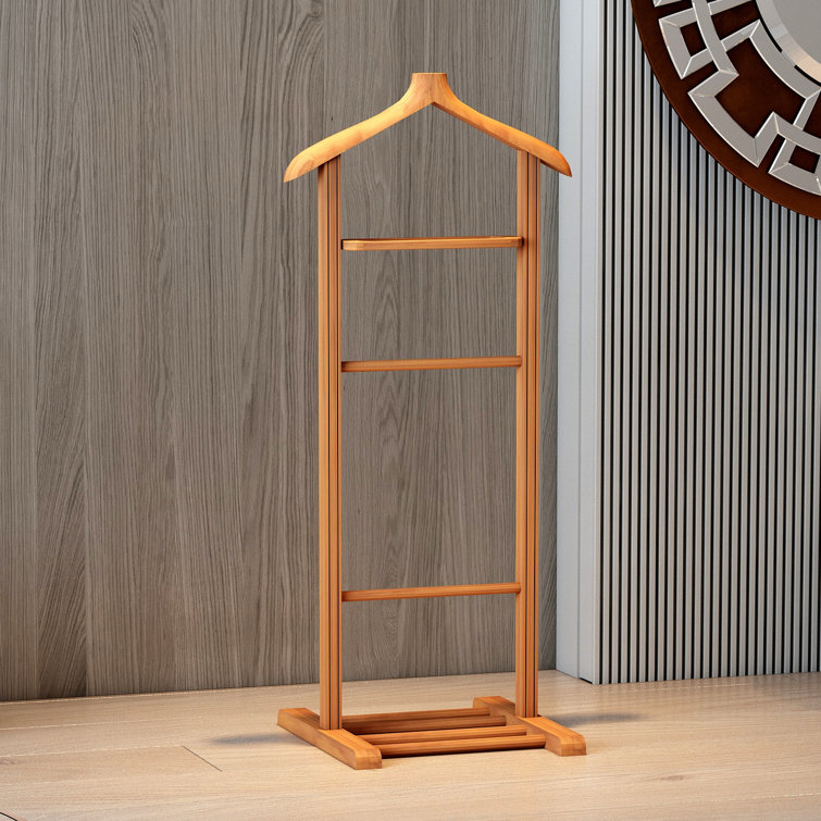 East Urban Home Solid Wood Freestanding Valet Stand | Wayfair