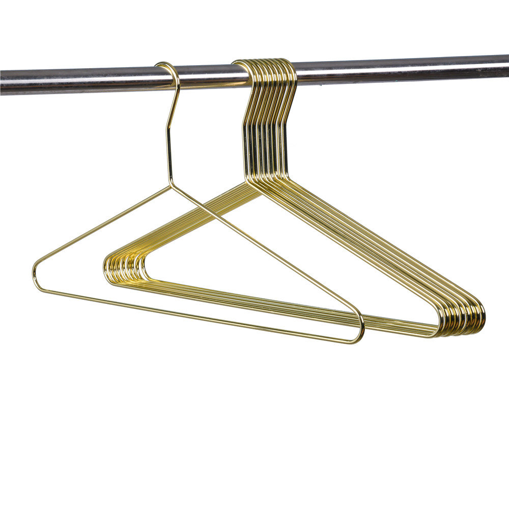 Quality Hangers Heavy-Duty Gold Metal Suit Hanger - Wayfair Canada