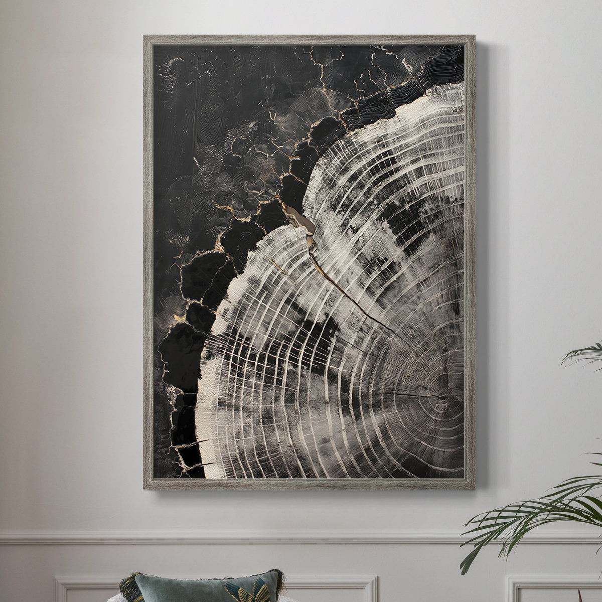 Loon Peak® ABSTRACT Series CCXLV Framed Print - Solid Wood | Wayfair