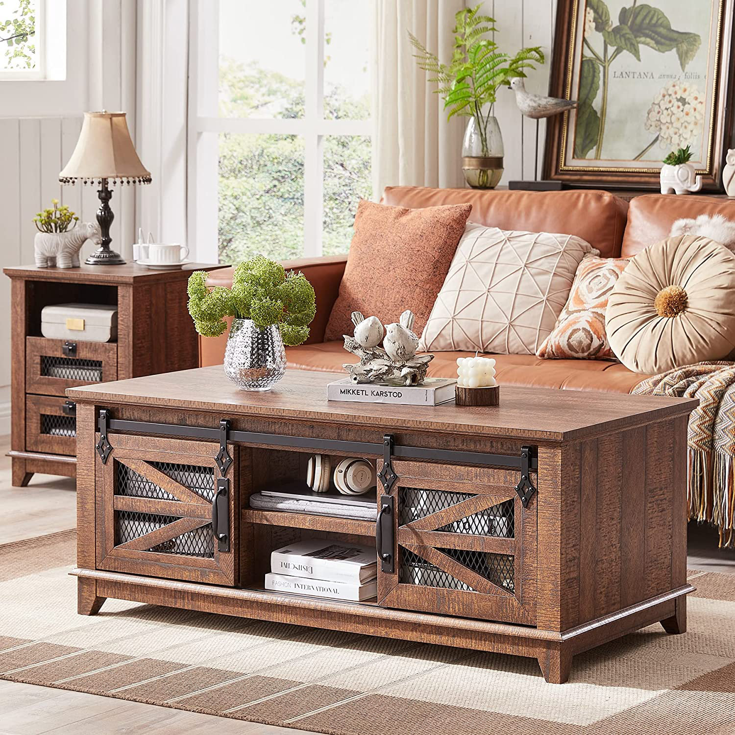Laurel Foundry Modern Farmhouse Emrys 48" Farmhouse Coffee Table With ...