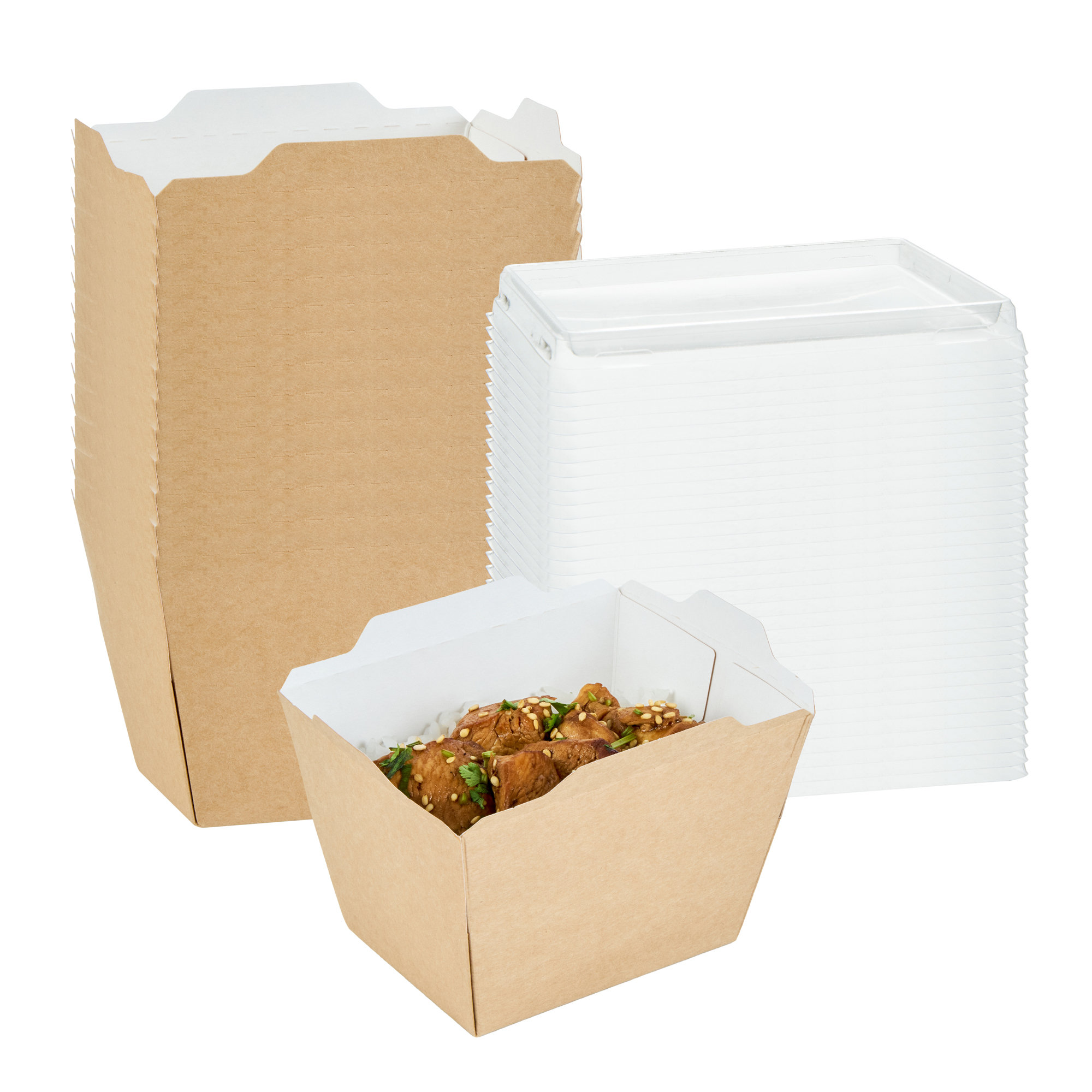 Restaurantware-Cafe Vision 17 Ounce Take Out Food Containers, 50 Click ...