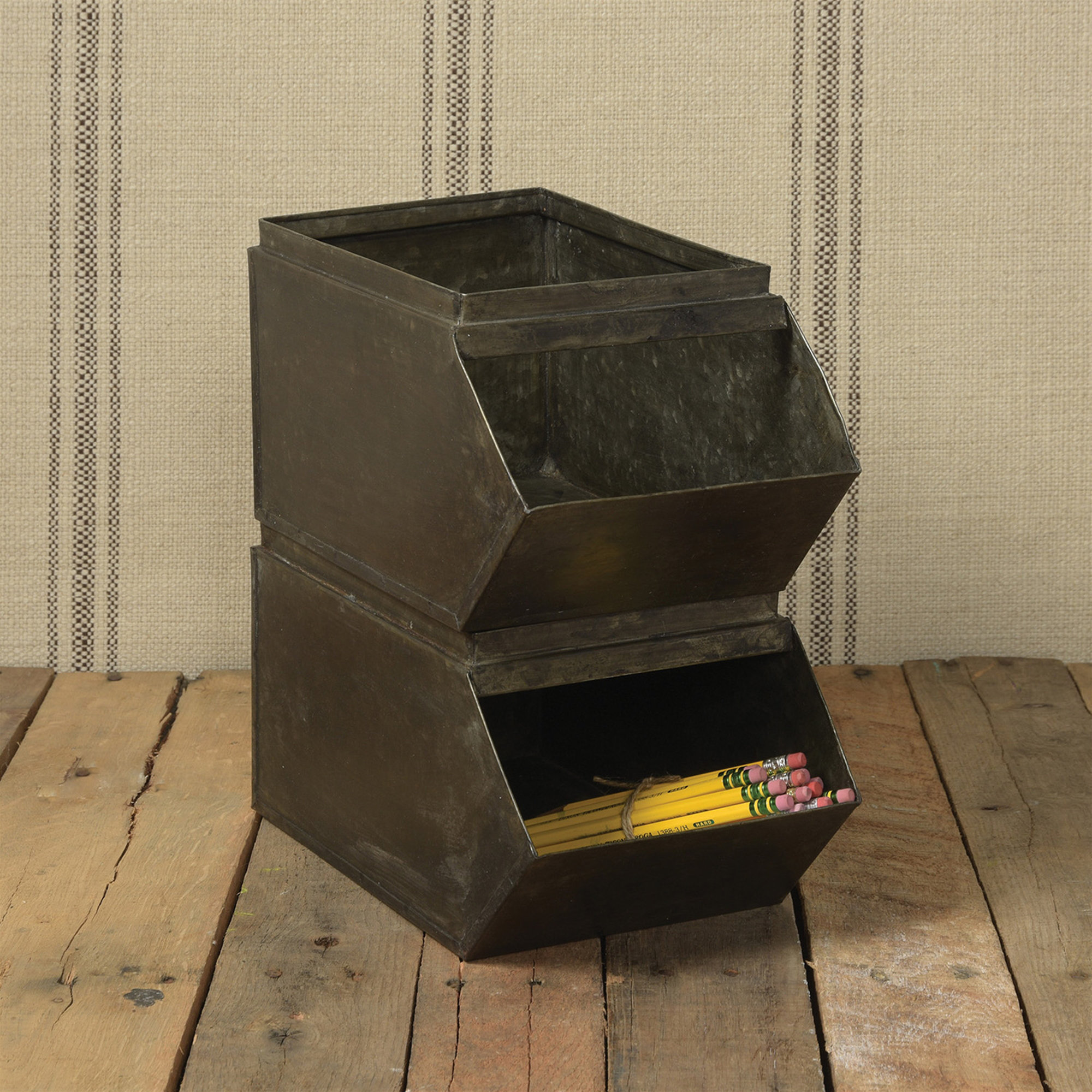 Williston Forge Metal Stacking Steel Bin & Reviews | Wayfair