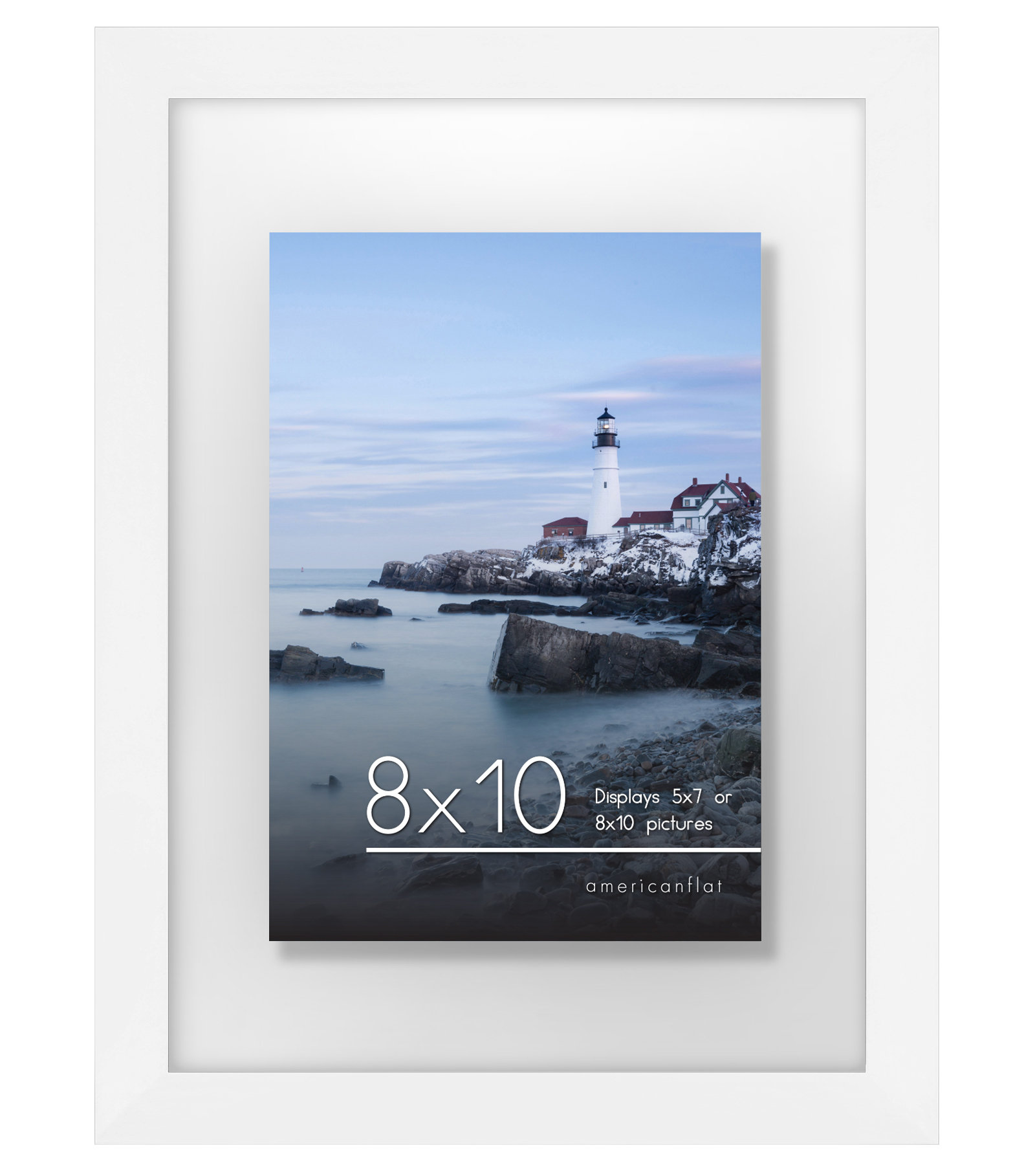 East Urban Home Floating Picture Frame With Polished Glass For Hanging ...