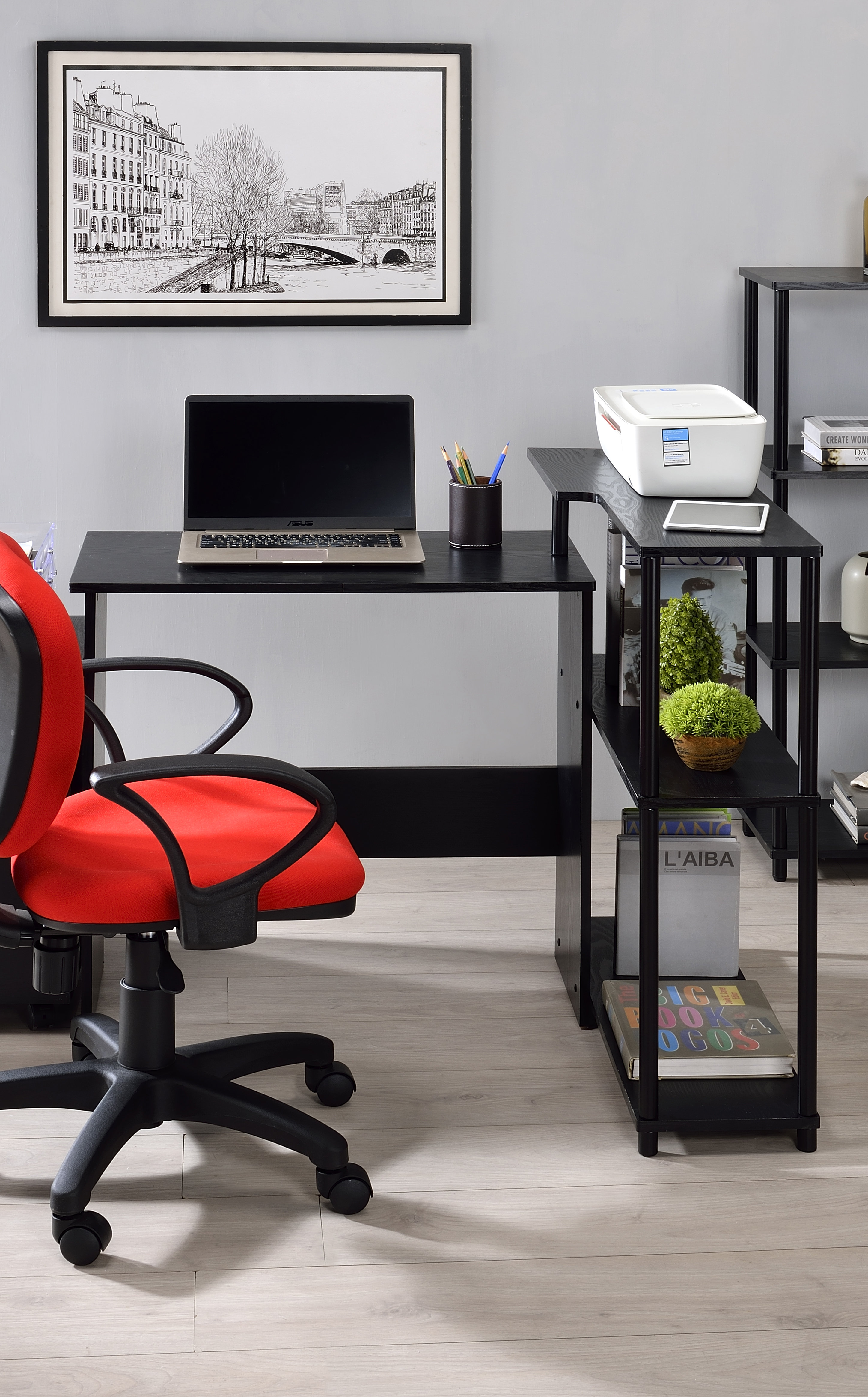 Wade Logan Aileana Writing Desk Office Desk Computer Desk Corner Desk L ...