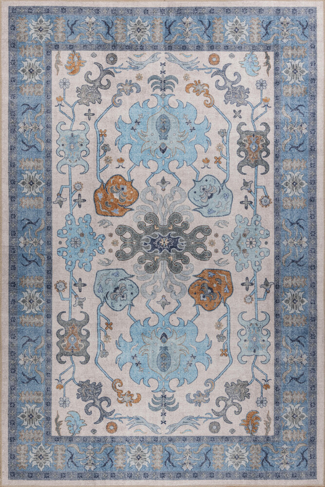 Charlton Home® Elleana Blue Framed Polyester Digital Print Decorative ...