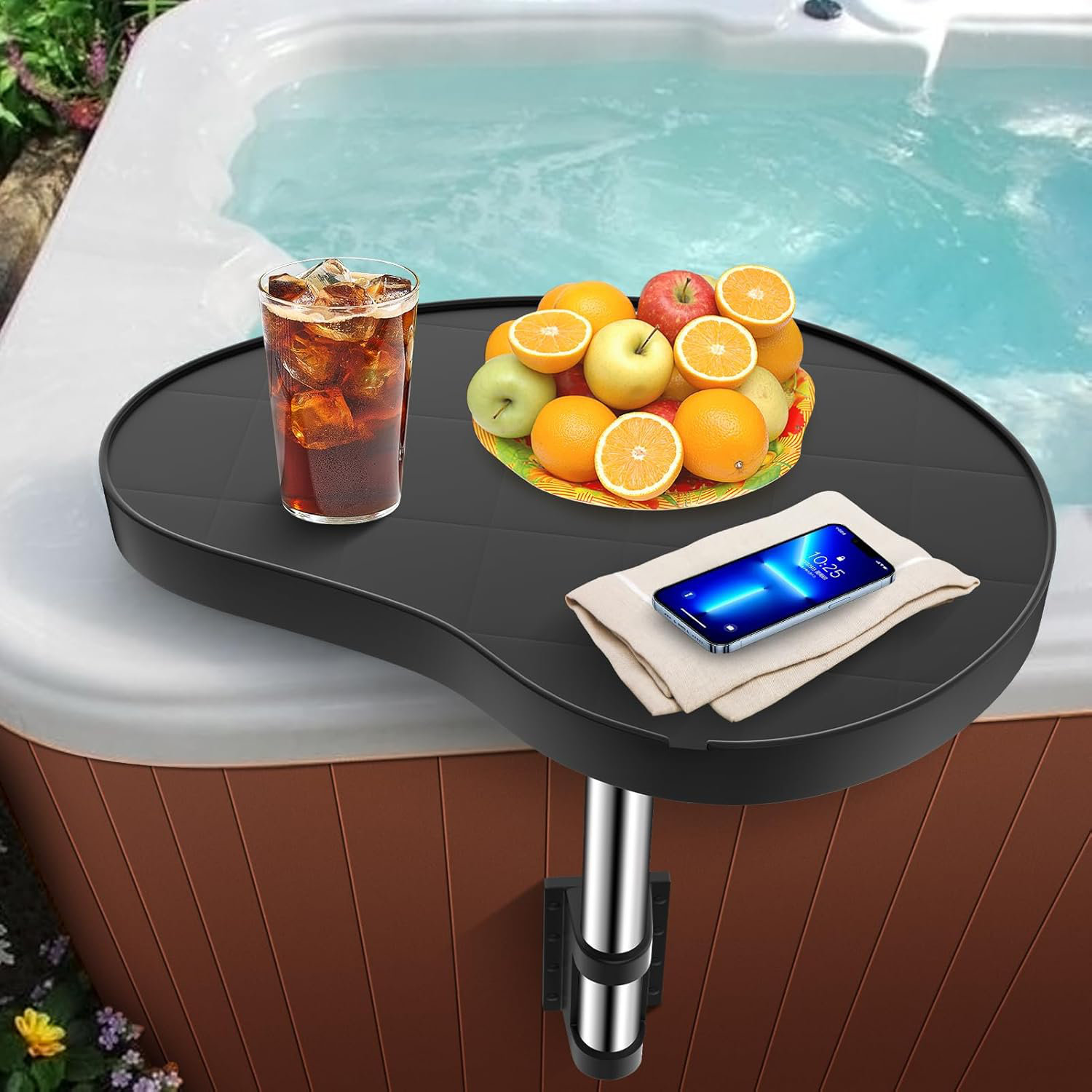 CHUANGWENYI Hot Tub Tray,Hot Tub Drink Holder 360° Rotation,Non-Slip ...