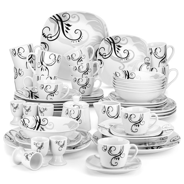 Blue Elephant Porcelain China Dinnerware - Set of 50 | Wayfair.co.uk