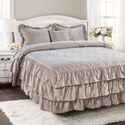 JML Microfiber 4 Piece Coverlet / Bedspread Set | Wayfair