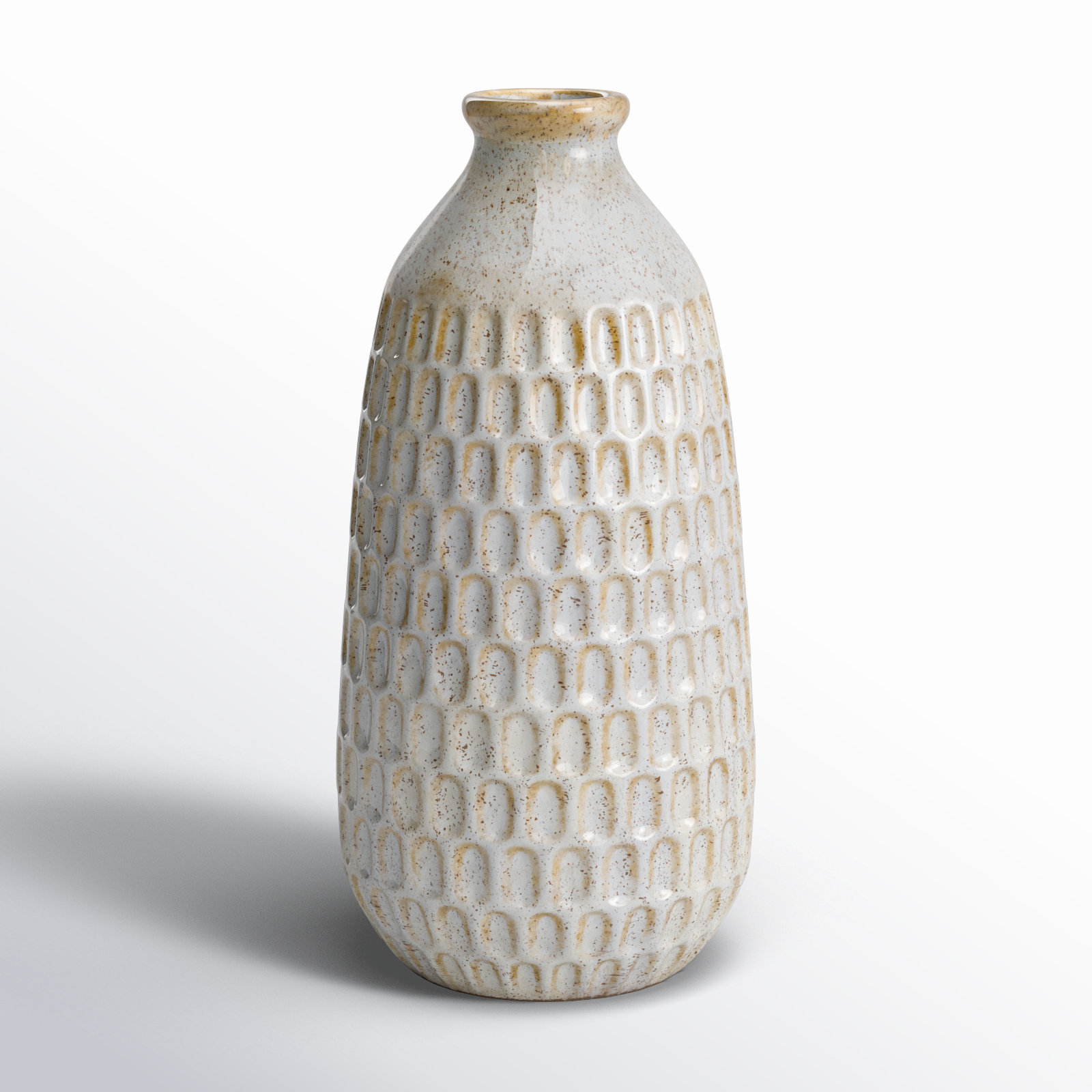 Birch Lane™ White Solid Color Ceramic Tall Slim Vase | Wayfair