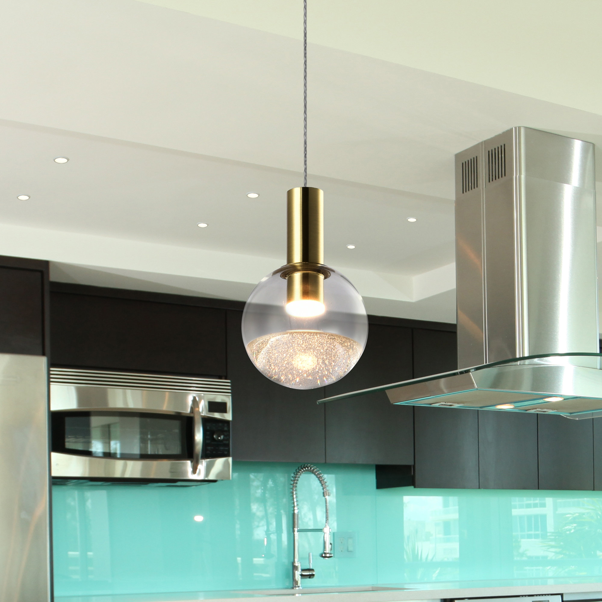 VONNLighting Sienna 5-in Integrated LED Height Adjustable ETL Certified ...