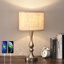 Three Posts Labriola 20.7" Silver Table Lamp with USB and Touch Control ...