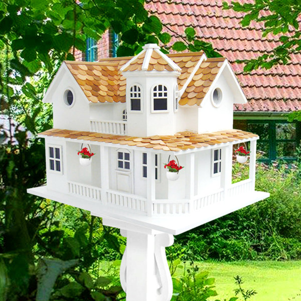 Post Mounted Bird Houses You'll Love | Wayfair