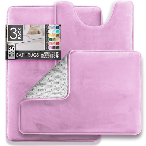 Wayfair | Pink Bath Rugs, Mats & Bathrooms You'll Love in 2024