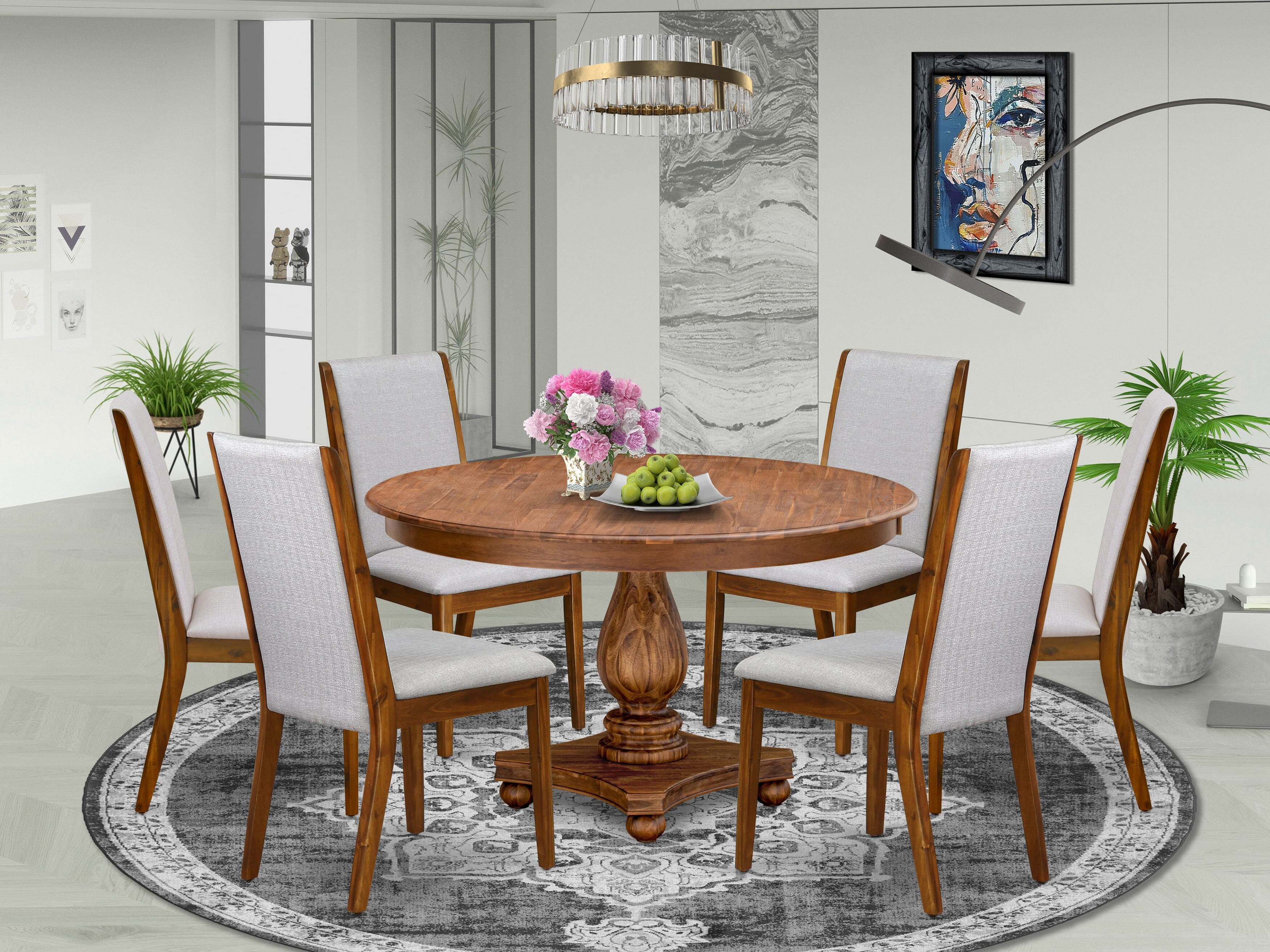 Red Barrel Studio® 5-Pc Kitchen Dining Table Set Includes A Wooden ...