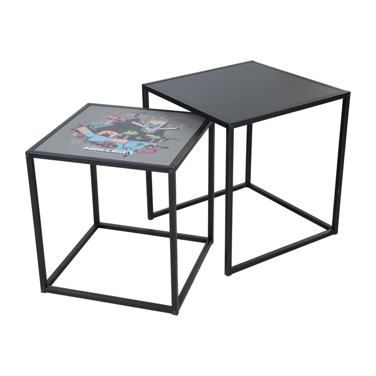Minecraft side table, coffee table, set of 2 | Wayfair.co.uk