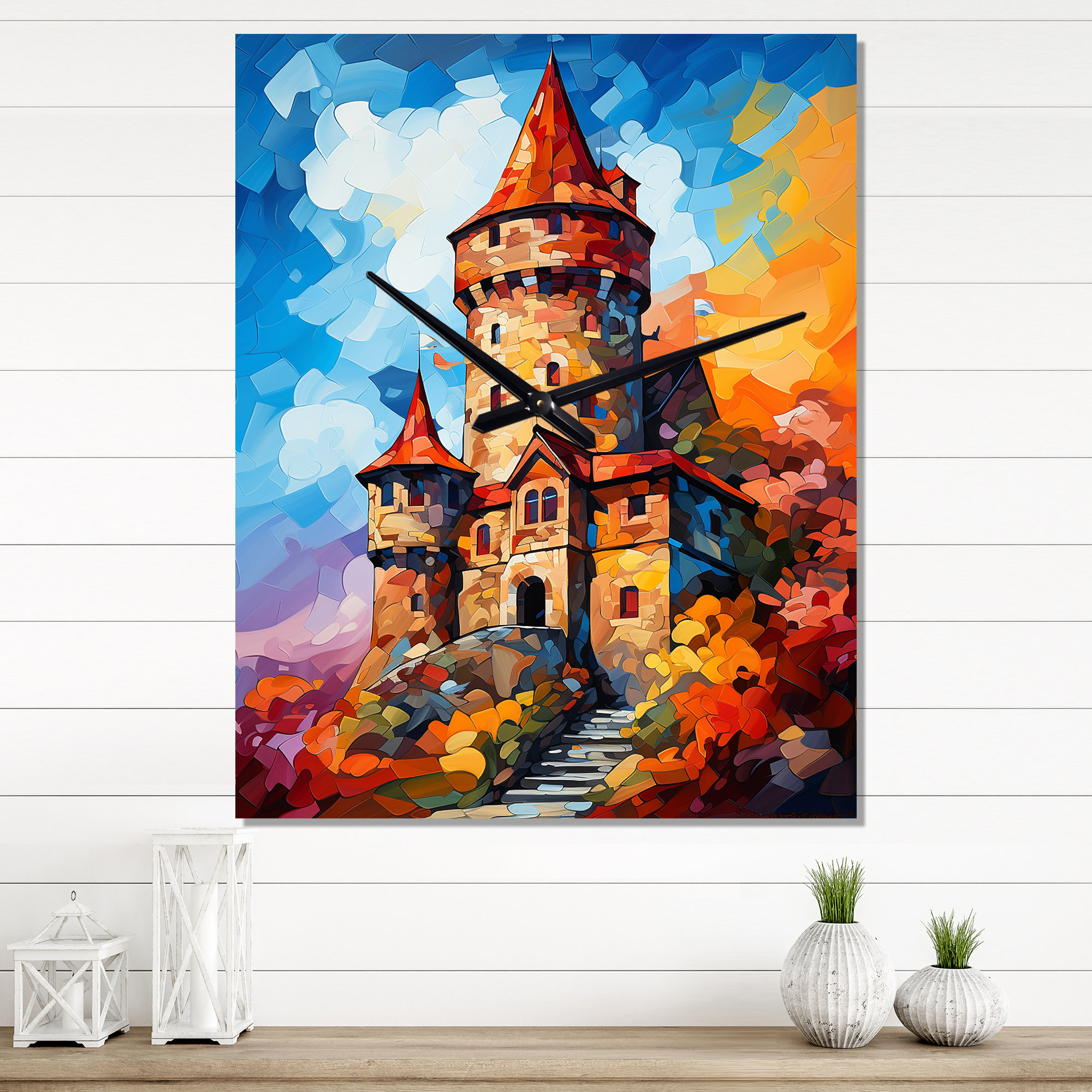 Latitude Run® Beautiful Sunset Over Old Italiancastle - Castles Modern ...